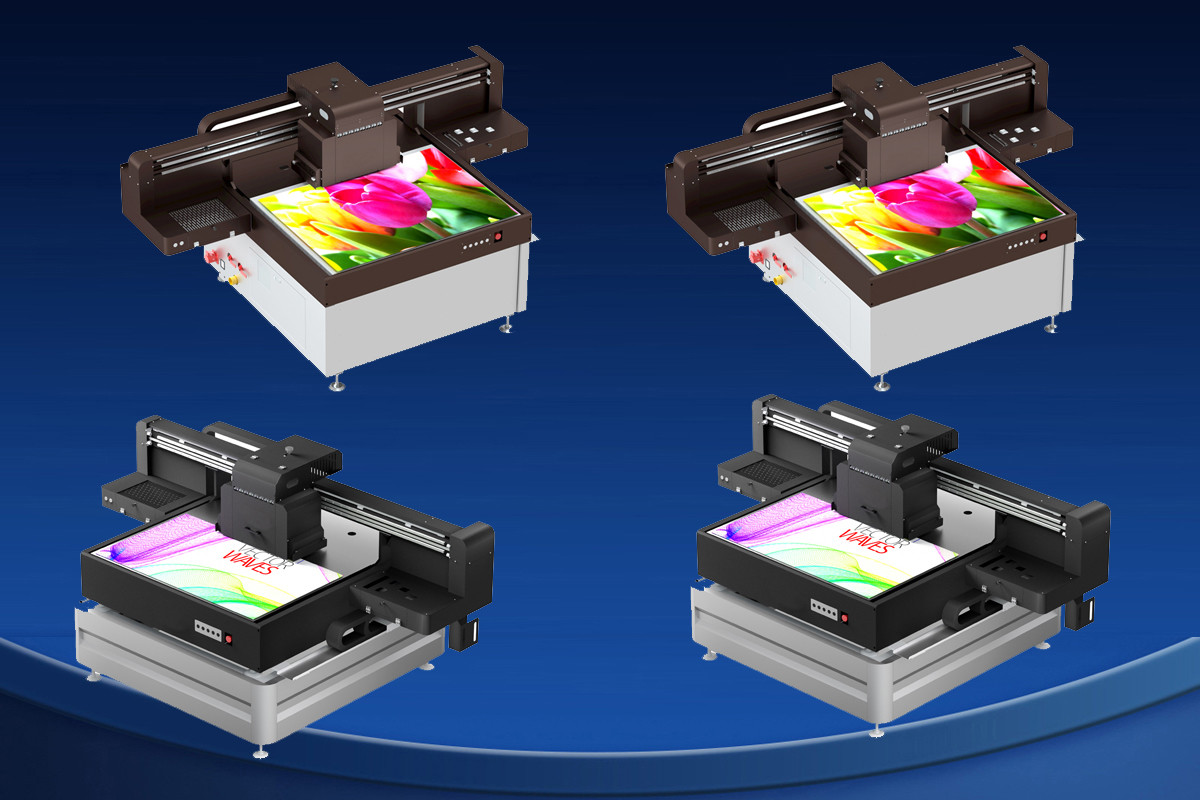 Flatbed T Shirt UV Printer Commercial Label Printer Sticker Machine
